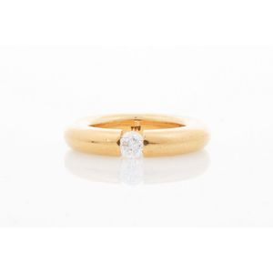 18ct Yellow Gold Diamond Ring, Tension Set, 0.30ct - Rings - Jewellery