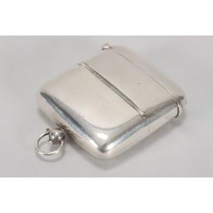 Edwardian Sterling Silver Sovereign, Vesta and Stamp Case - Stamp cases ...