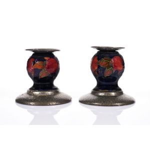 Moorcroft Pottery (England) candlesticks - price guide and values