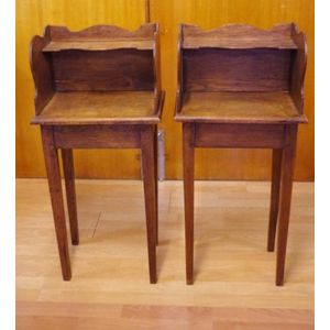 American Federal Oak Bedside Tables - Bedside Cabinets - Furniture