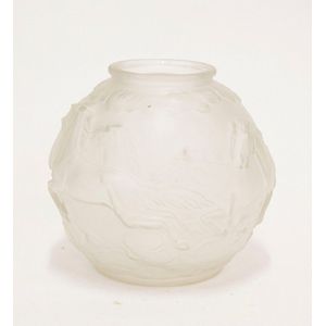 Lalique Horse Vase - French - Glass