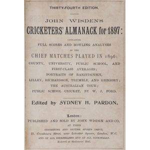 1897 Wisden Almanack with Five Cricketers of the Year - Sporting ...