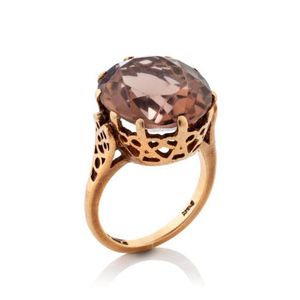 Vintage 9.50ct Smoky Quartz Ring in 9ct Gold - Rings - Jewellery