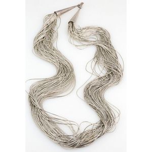 Tiny Barrel Bead Multi-Strand Silver Necklace - Necklace/Chain - Jewellery