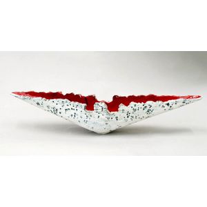 Inverted Volcano Stoneware Vase with Lava Glaze Interior - Castle, Len ...