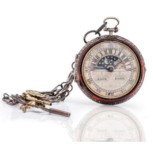 Rare 1690 English Sun and Moon Pocket Watch by Baker - Watches - Pocket ...