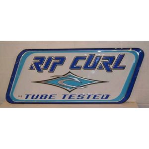Rip Curl Tube Tested Metal Sign - Signage - Advertising
