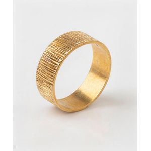 18ct Gold Textured Ring - 5.5gms - Rings - Jewellery