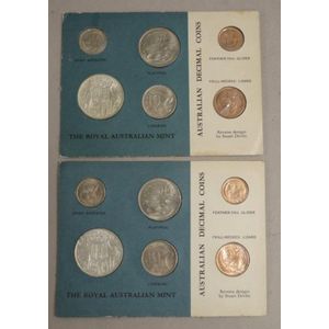 1966 Australian UNC Coin Sets (x2) - Coins - Numismatics, Stamps & Scrip