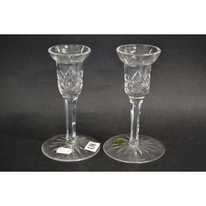 Waterford Crystal Candlesticks Pair - Candelabra/Candlesticks - Lighting