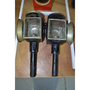 Pair of Antique Buggy Lanterns - Ceiling and Pendant Lights - Lighting