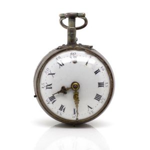 18th Century Silver Pocket Watch with Baroque Case Decoration - Watches ...