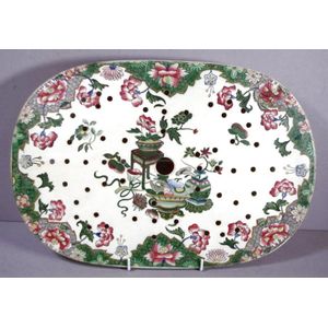 Floral Spode Fayence Drainer, c1810 (Restored) - Spode/Copeland - Ceramics