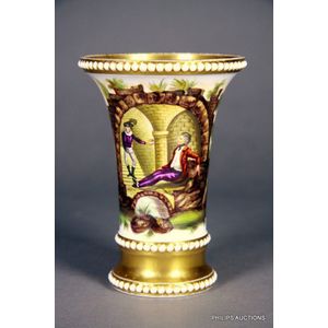 Spode Spill Vase with Lord Byron Scene - Spode/Copeland - Ceramics