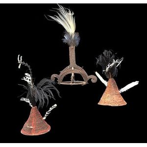 Woven Hats from West Papua and Bobrongko Village - New Guinean - Tribal
