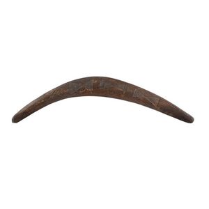 Aboriginal Boomerang with Geometric Stone Decoration - Aboriginal ...