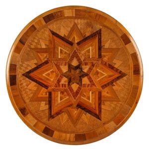 Rare New Zealand Parquetry Exhibition Tabletop by Anton Seuffert ...