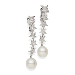 Paspaley Pearl and Diamond Stellar Earrings - Earrings - Jewellery