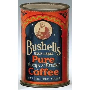 Sheik Image on Bushells Pure Coffee Tin: Exotic Elegance Icon - Tins ...