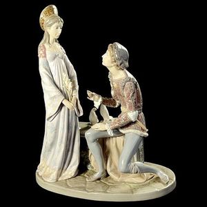 Renaissance Courting Couple Figurine by Lladro - Lladro and Nao - Ceramics