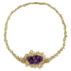 18ct Gold Amethyst Necklace by David Thomas, 1968, Lady Joel - Pendants ...
