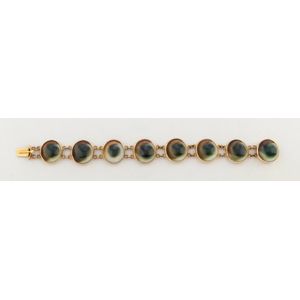 South Australian Operculum Shell Bracelet, 18ct Gold, Circa 1870 ...