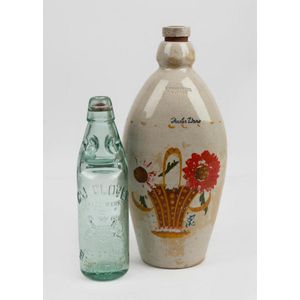 Glover Ginger Beer Bottle and Fowler Ware Pottery Bottle Set ...