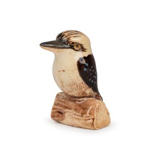 Seccombe Pottery Kookaburra on Log Miniature Sculpture - Seccombe ...