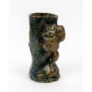 Merric Boyd Pottery Tree Stump Vase with Koalas, 14cm - Boyd, Merric ...