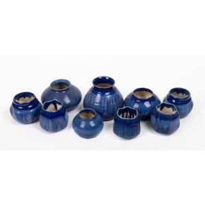 Assorted Blue Glazed Pottery Vases - Melrose Ware Collection - Melrose ...