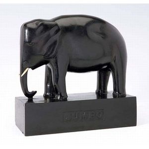 Shale Elephant Model with Ivory Tusks - Animals & Birds - Sculpture ...