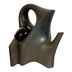 Abstract Black Terracotta Teapot by Rick Rudd - New Zealand Potters ...