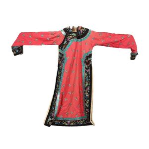 19th Century Qing Dynasty Fur Lined Silk Robe with Embroidery ...