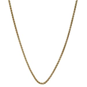 18k Fox Tail Gold Chain - 770mm Length (Boxed) - Necklace/Chain - Jewellery