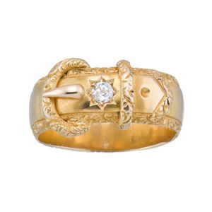Victorian Diamond Buckle Ring - Rings - Jewellery