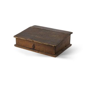 1920s Tramp Art Writing Slope with Swagmen Painting, Signed - Boxes ...