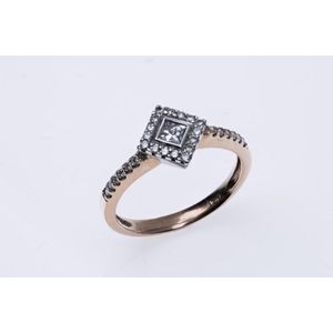 Princess Cut Diamond Ring in Rose Gold - Rings - Jewellery