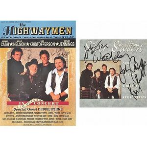 Highwaymen Tour Poster and Signed Memorabilia - Music Related - Memorabilia