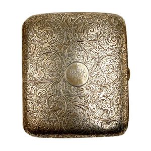 Victorian Engraved Silver Cigarette Case by Howard James - Smoking ...