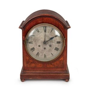 German mahogany mantle clock with three train movement, early 20th ...