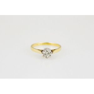 Crown Claw Set 0.20ct Solitaire Diamond Ring - Rings - Jewellery