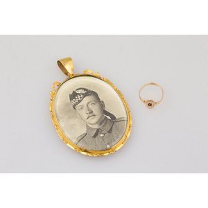 Golden Baby Locket with Ring - Rings - Jewellery