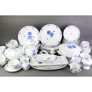 Floral Furstenberg Blue and White Dinnerware Set - Zother - 19th ...