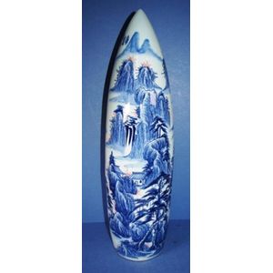 Large Chinese Blue and White Ceramic Bullet - Ceramics - Chinese - Oriental