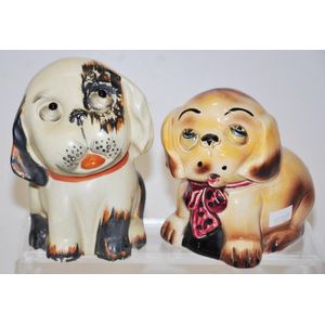 English Puppy Figures Collection - Crown Devon - Ceramics