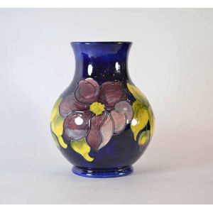 Limited Edition Moorcroft Clematis Vase, Signed by Walter Moorcroft ...