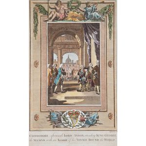 Commodore Anson with King George II - Prints - Engravings, Lithographs ...