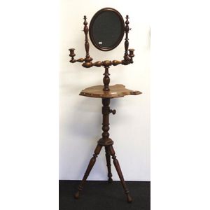 Antique Shaving Mirror Stand with Candle Sconces - Mirrors - Cheval ...