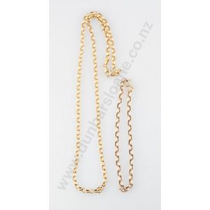 9ct Trace Link Chain and Bracelet Set - Bracelets/Bangles - Jewellery