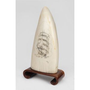 Scrimshaw whale's teeth, ivory and bone - price guide and values